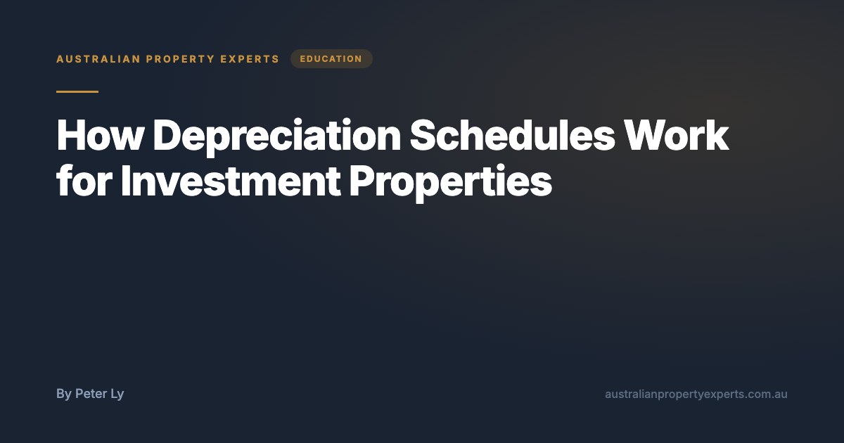 How Depreciation Schedules Work for Investment Properties